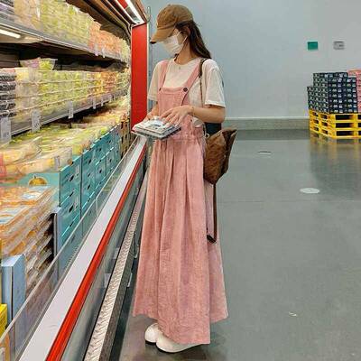 烟粉色减龄抱婴袋裤女夏季2025新款韩系显瘦高级感气质阔腿薄款裙