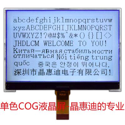 4寸 256160 图形点阵 正显 白底黑字 并口 LCM 液晶显示模块