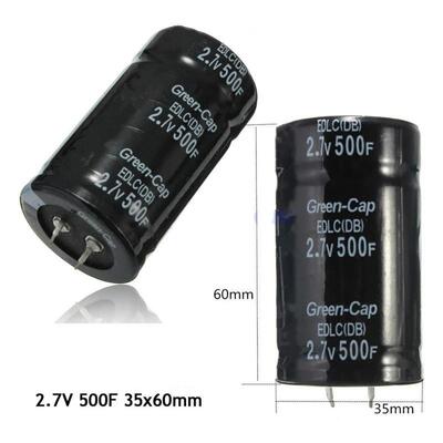 2.7V500F SAMWHA超级法拉电容2.7v500f 体积35*60汽车整流器配件