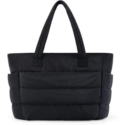 Cotton pleated bag, fashionable large capacity luggage bag,