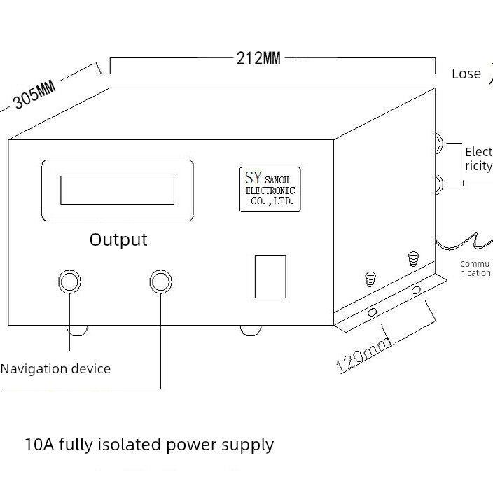 三鸥船用稳压器变压器全隔离电源SY-8810S交直流24V转13.8V10A