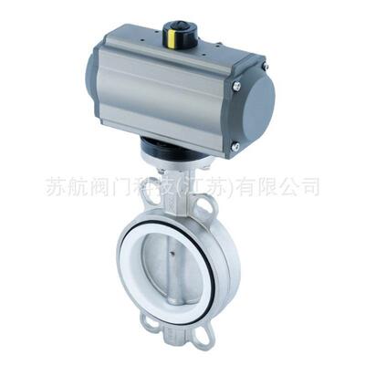 7供应D61F-16PR气动夹式衬P苏航FE四氟密封防对腐蚀不锈T钢衬四氟
