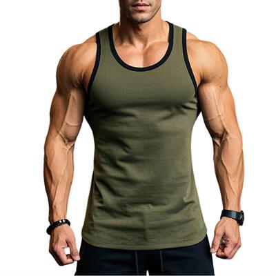 Elastic Iron Training Tank Top for Men's Outdoor Running