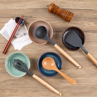 陶瓷烘蛋打蛋器储存厨房抹刀米匙汤匙储存架火锅男匙男筷子滤锅托