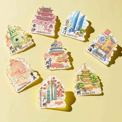 Refrigerator magnet Shanghai souvenir souvenir refrigerator