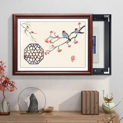 LM80581新画中式电表箱装5饰画 画202新款高级感电闸遮挡 盒壁画