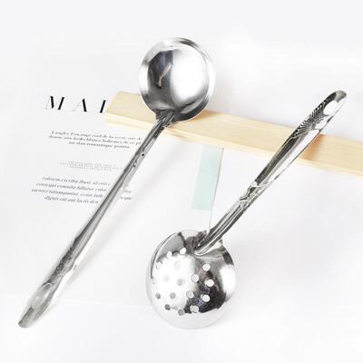 Wholesale Stainless Steel Soup Spoons, Slotted Long Handle H