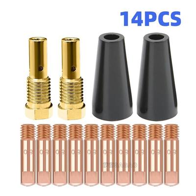 气保焊枪MIG配件FC90保护嘴K3493-1保护咀连杆导电嘴14PCS