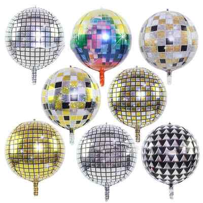 Silver Gold Disco ball Birthday party 4D Balloon Halloween