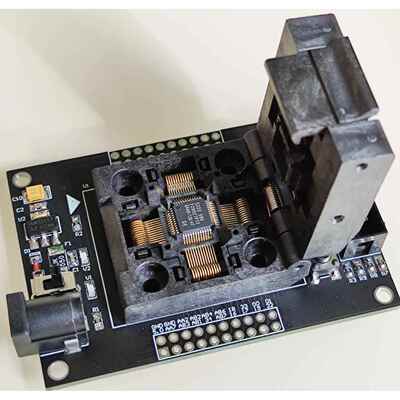 TMS320F28027/F28022 LQFP48 IC测试座烧录座量产型编程器