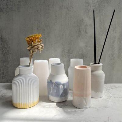 Three-dimensional Vase Silicone Mold Vase Flower Pot Plaster