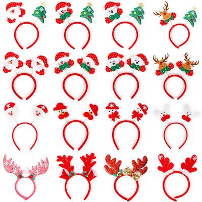 Christmas headband antler buckle hair clasp headdre ornament