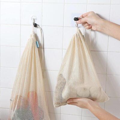 Kitchen fruits and vegetables receive net bag pocket garlic