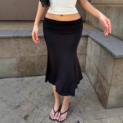 New Elegant MidLength Dress Fashion Versatile SlimFitting