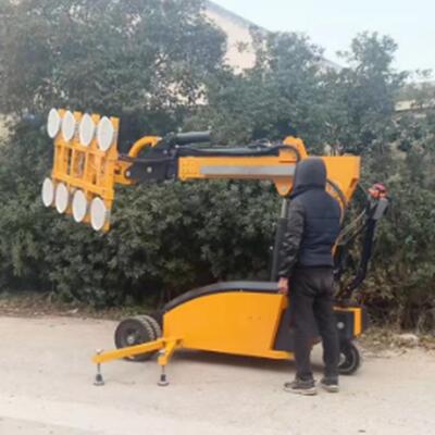 中旺电动玻璃安装械手QSL自机走式玻璃幕墙机安械装机臂玻璃吸吊