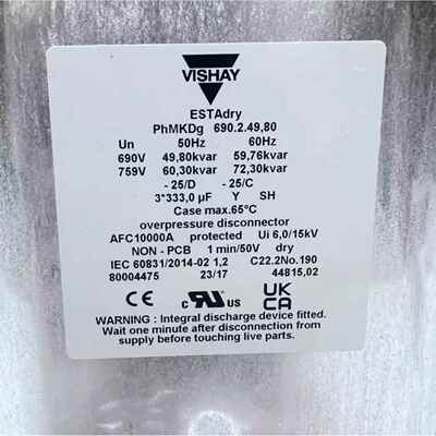 vishay电力电容 PhMKDg 690.2.49.80 3*333uf