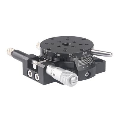 R轴旋转滑台手动高精度位移RS/RSP40/60/90360°角度微调光学平台