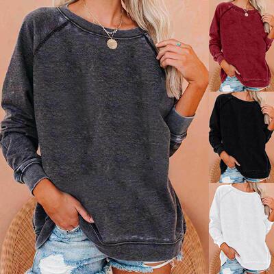 Mineral Wash Sleeve Long Top