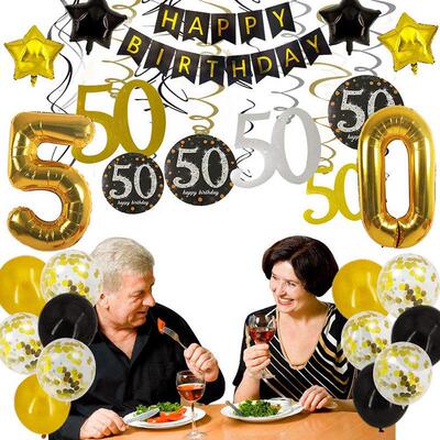 30th 40th 50th 60th birthday decorations Number Balloons