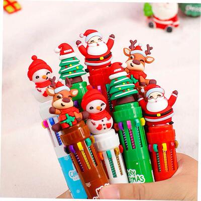 Creative Santa Claus ten-color ballpoint PEN Christmas gift