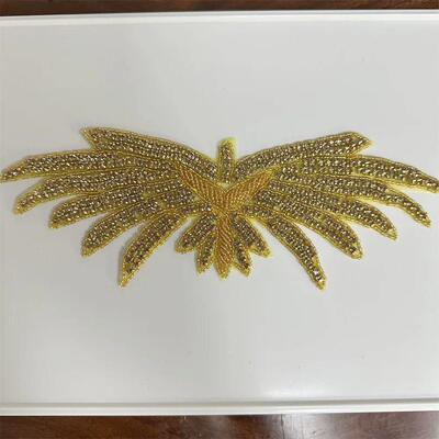 1PCS AB Silver Rhinestone Applique flower patches Iron