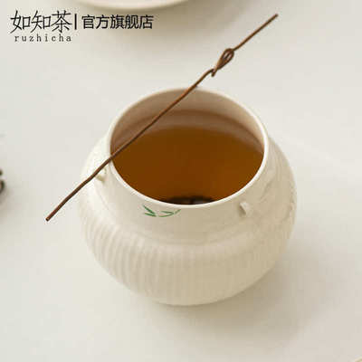 草木灰釉流思茶渣缸小柳条茶洗陶瓷倒茶废水缸配件家用茶盂水盂
