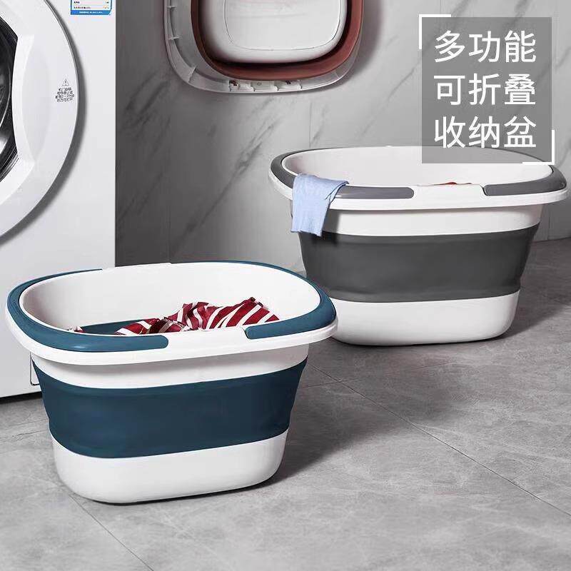 厂家家用可折叠洗无品牌/料脸盆洗澡泡脚水桶洗衣便携旅行塑盆盆