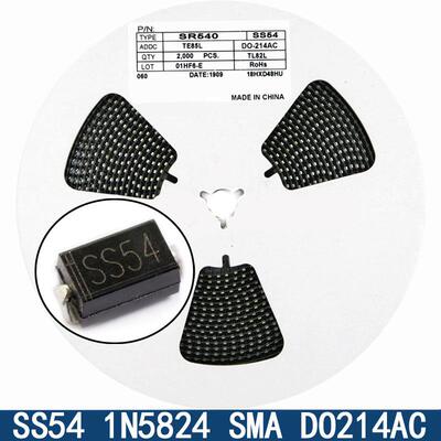 贴片肖特基二极管SS14/SS24/SS34/SS36/SS54/M7/1N5822 SMA整盘
