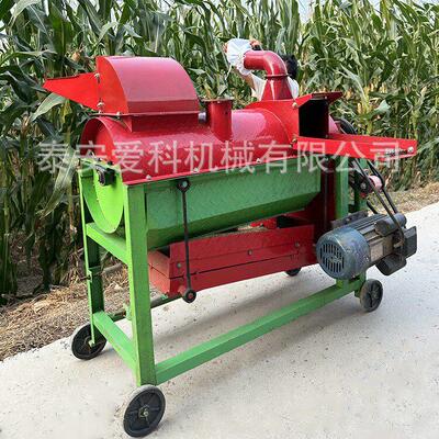 2024款小型脱粒机玉米粱谷子芝麻黄豆脱粒机家用两相电220V