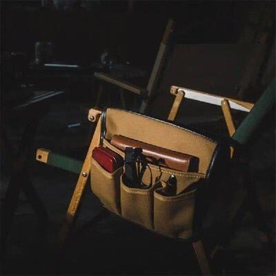 E5BD Camping Chair Armrest Storage Bag Portable Beach Chair