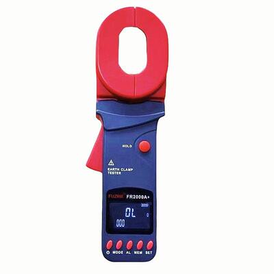 钳形型接地电阻测试仪FR2000A+防雷回路电阻检测仪无需打桩地阻仪