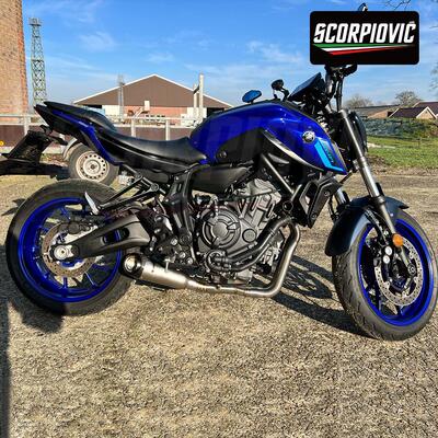 MT07全段排气管 不锈钢前段尾段消声器 摩托车机车改装 2014-2024