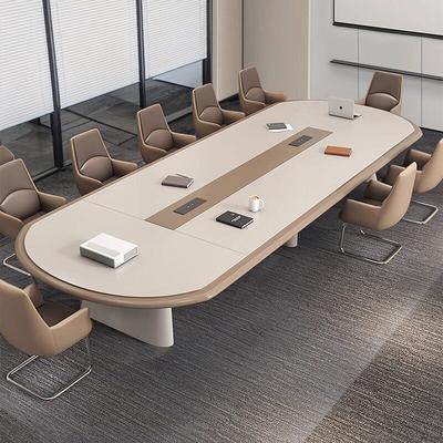 烤漆会议桌长桌简约现代开会桌椭圆形洽谈桌长方形会议室桌椅组合