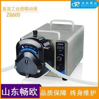 创锐大流量数字蠕动泵工业加药计量泵ZG600配YZ35-13软管转速泵