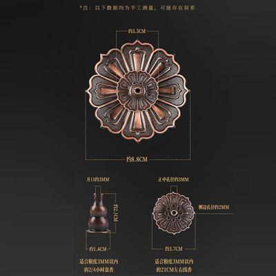 Ceramic lotus incense tray with incense holder incense
