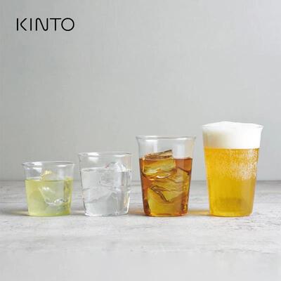 日本kinto杯子玻璃杯Cast咖啡杯冷萃冰拿铁杯啤酒杯透明水杯茶杯