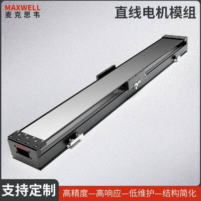 广东精密双线轨直线电机铁芯模组长行程视觉检测快速定位滑台