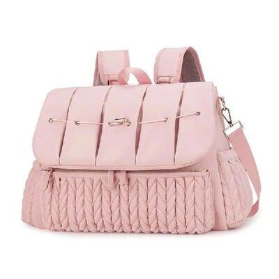 Mom Diaper Backpack Spacious with Insulated Bottle Case