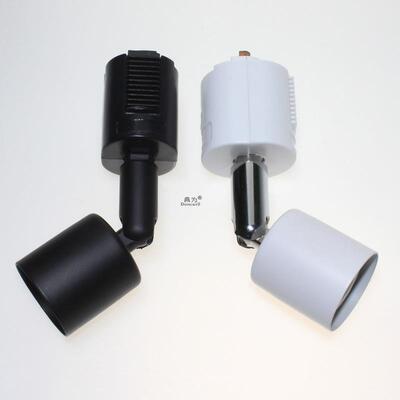 简约E11日规导轨灯架吸顶轨道式支架厚铝灯泡多角度调头灯座外壳