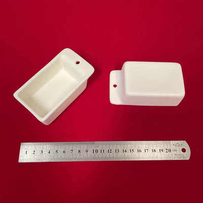 兴易牌99氧化铝  约90ml  100*56*35mm 矩形带孔刚玉舟 刚玉坩埚