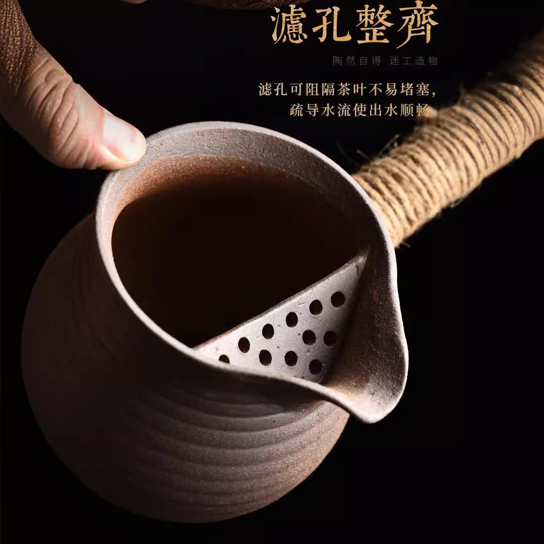 粗陶罐罐茶侧把壶耐高温陶瓷炭炉围炉煮茶套装港式打边炉烧水壶