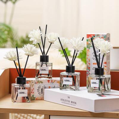 Flameless Reed Diffuser for the Bedroom, Smoke-free Indoor A