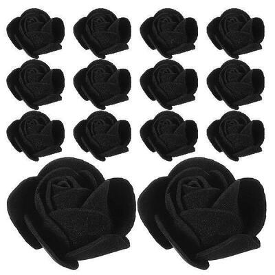 100pcs Artificial Rose Heads Lifelike Soft Foam Fabric