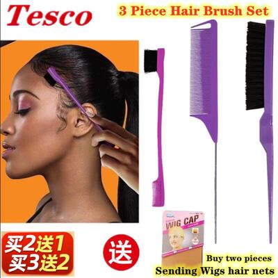 1Pc Beauty Double Sided Edge Control Hair Comb Hair Styling