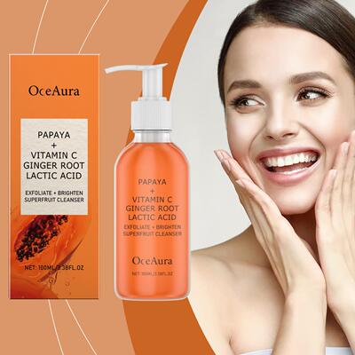 OCEAURA Gentle Exfoliating Cleanser - Gently cleanses the sk
