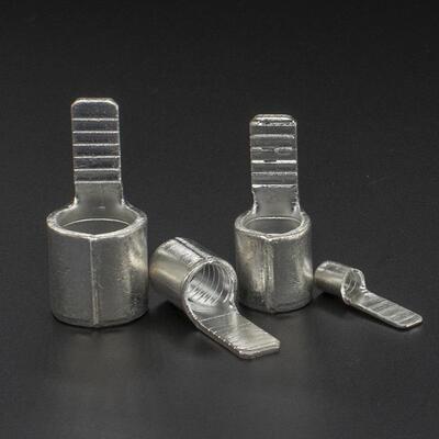 CJH片形终端裸端接线端子头铜鼻子接头C45-50紫铜焊口铜鼻子线耳