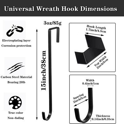 Wreath Hanger Front Door Single Hook Christmas Decoration