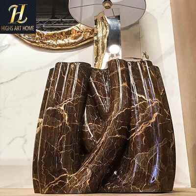 葡萄意牙HIGHS-25bocadolbo轻奢大理石o创手绘边旁几客厅沙发设计