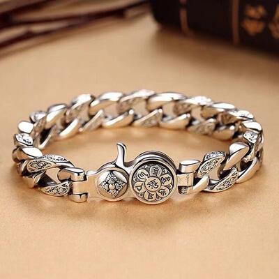 S925 SilverPlated Rotating Fashion Bracelet for Women Trendy