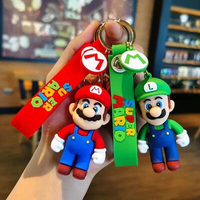 10styles Super Mario Keychain Mario Bros Luigi Toad Yoshi Bo